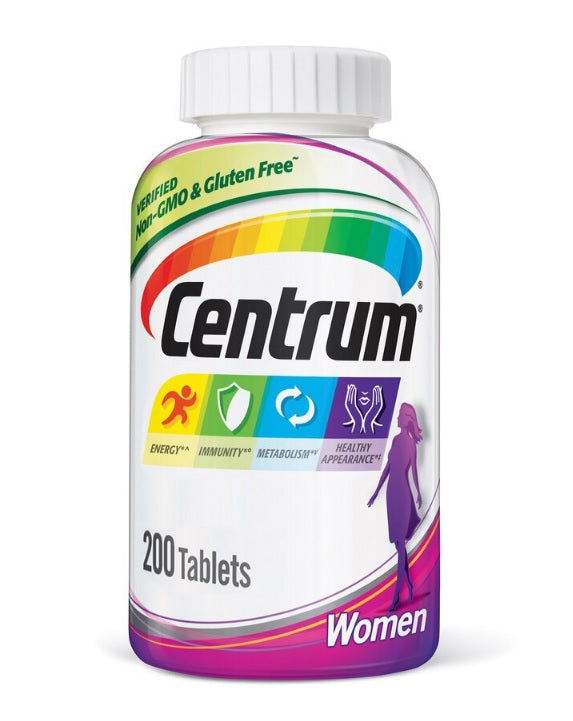 Centrum Women Multivitamin / Multimineral Supplement Tablets Vitamin D ...